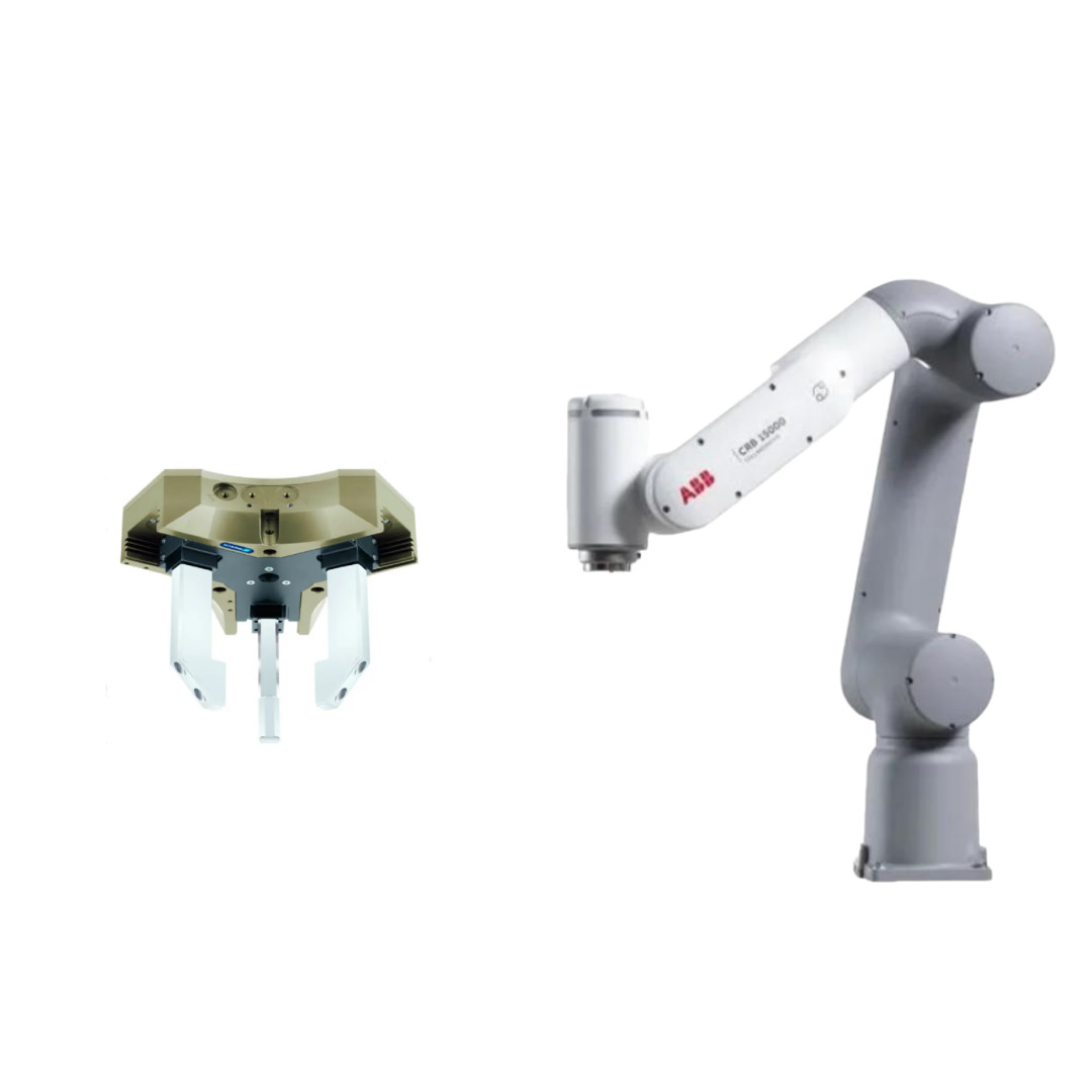 Robot colaborativo flexible de ABB con agarre robótico de Rouchu para ...