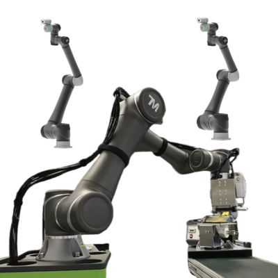 Cobots de inteligencia artificial Techman TM12S y TM14S para manejo médico